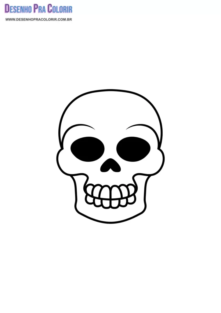 Molde de Caveira Para Imprimir