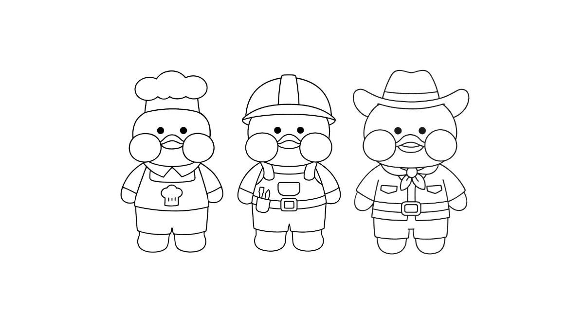 Paper Duck Para Colorir