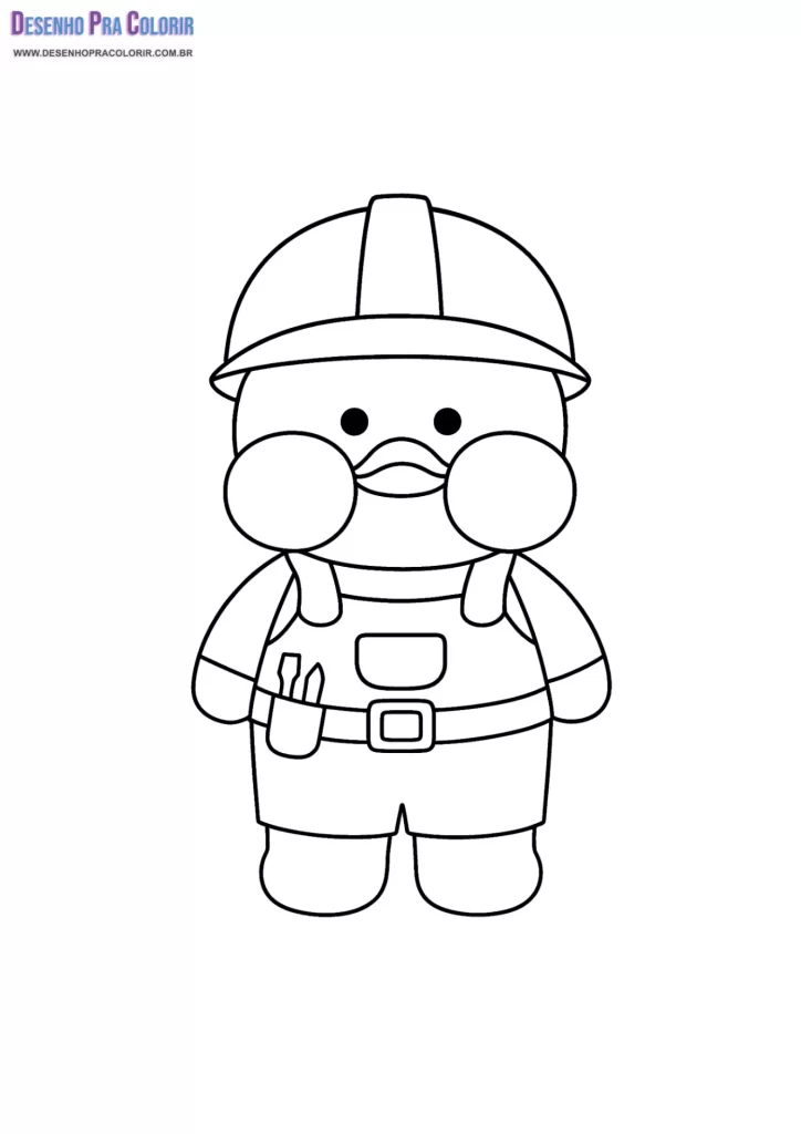 Paper Duck Para Colorir