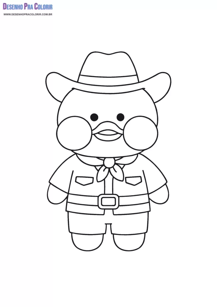 Paper Duck Para Colorir