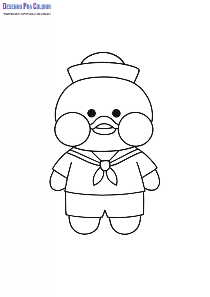 Paper Duck Para Colorir