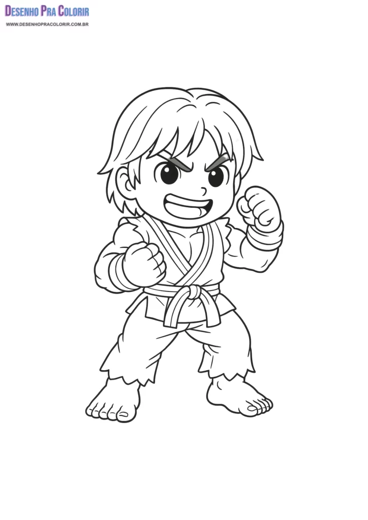 Street Fighter Para Colorir + 80 Desenhos Para Imprimir e Pintar