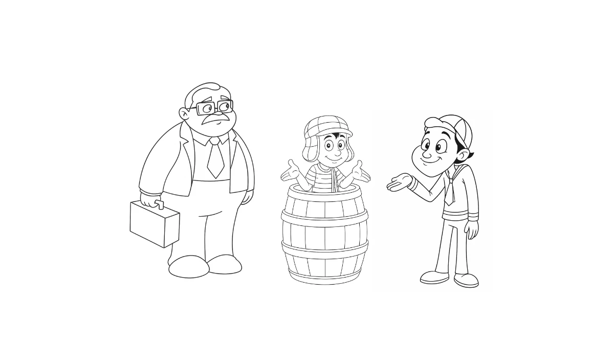 Chaves Para Colorir + De 40 Desenhos Para Imprimir e Pintar