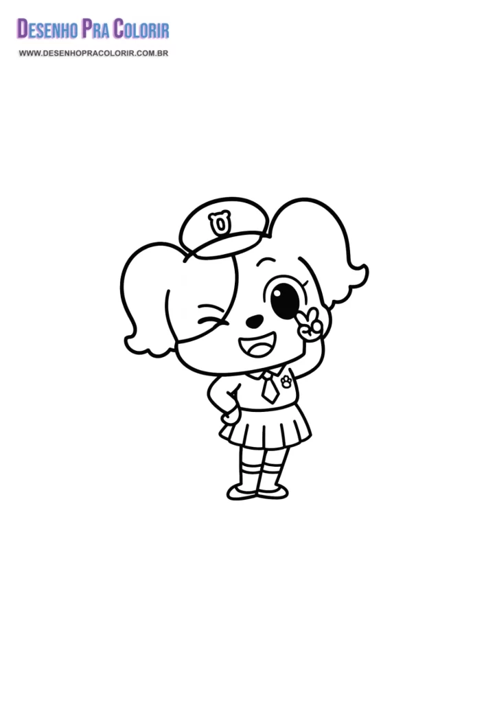 Detetive Labrador Para Colorir
