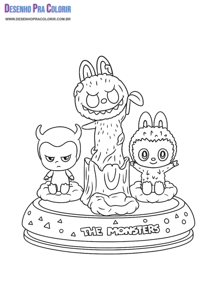 Desenho Labulu Para Colorir + De 30 Imagens Para Imprimir