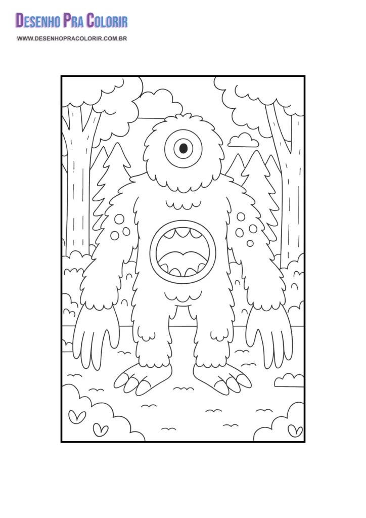 Mapinguari Para Colorir