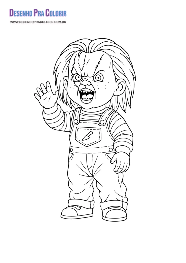 Chuck Para Colorir