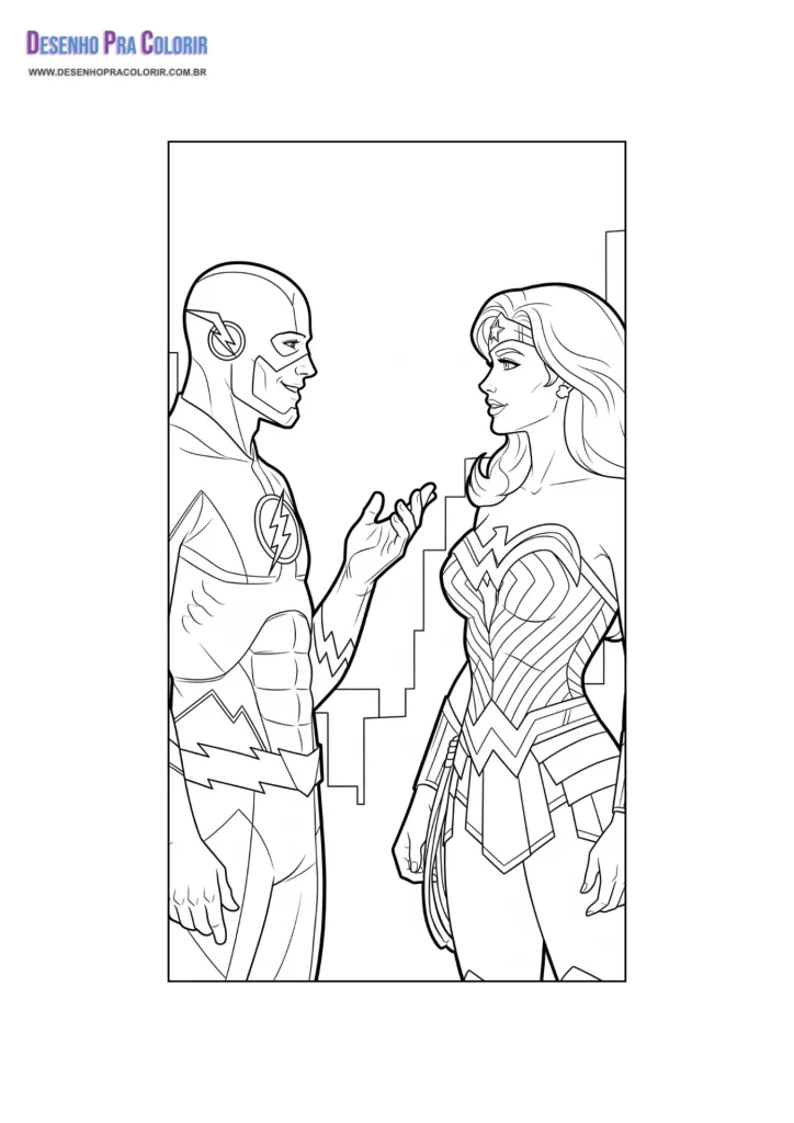 Flash Para Colorir + De 40 Desenhos Para Imprimir e Pintar