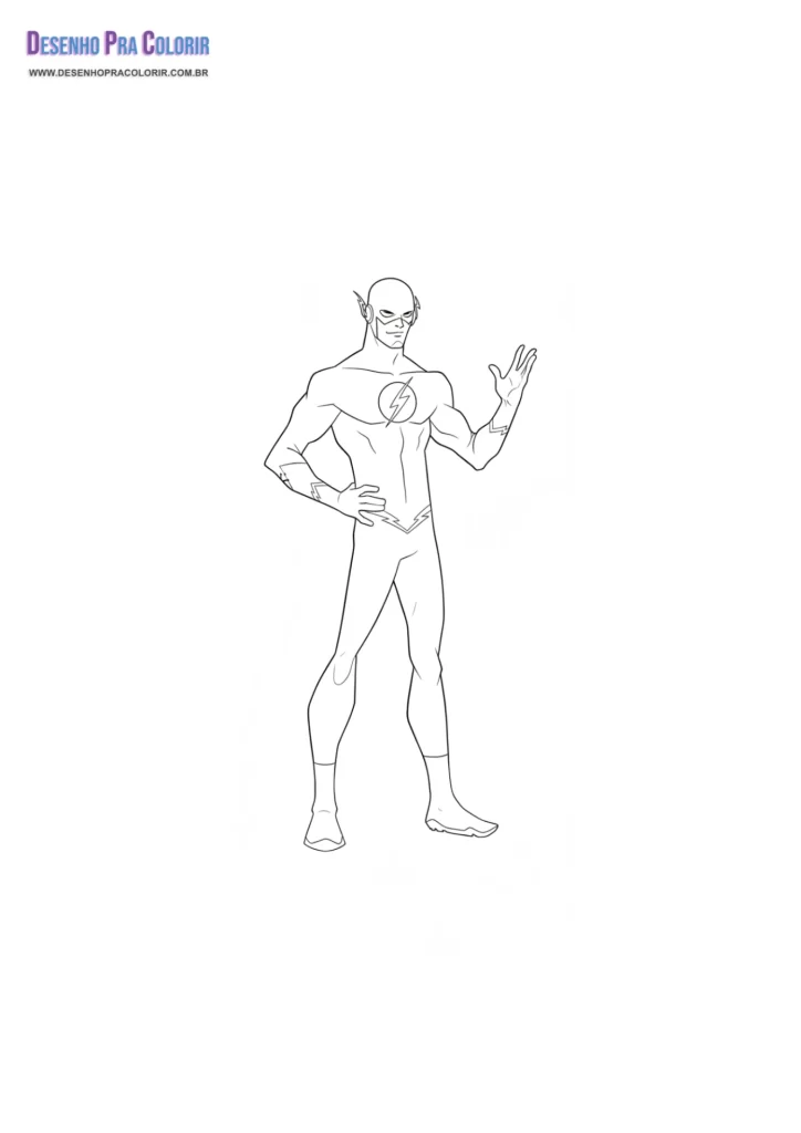 Flash Para Colorir + De 40 Desenhos Para Imprimir e Pintar