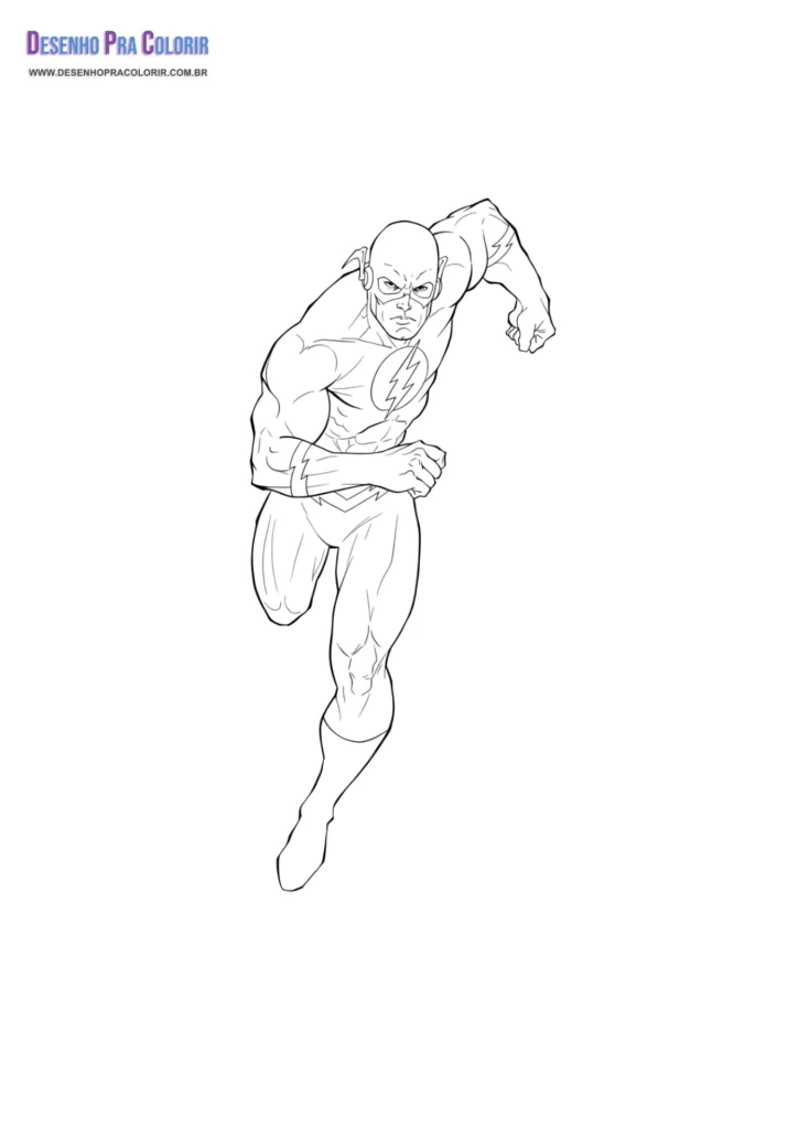 Flash Para Colorir + De 40 Desenhos Para Imprimir e Pintar