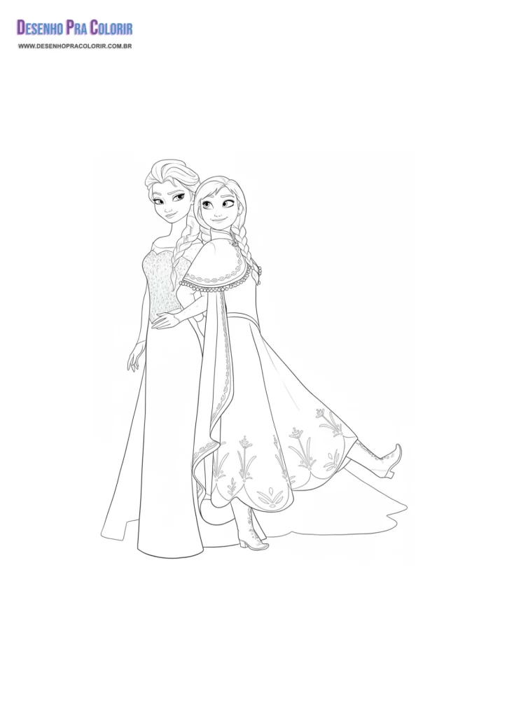 Frozen Para Colorir