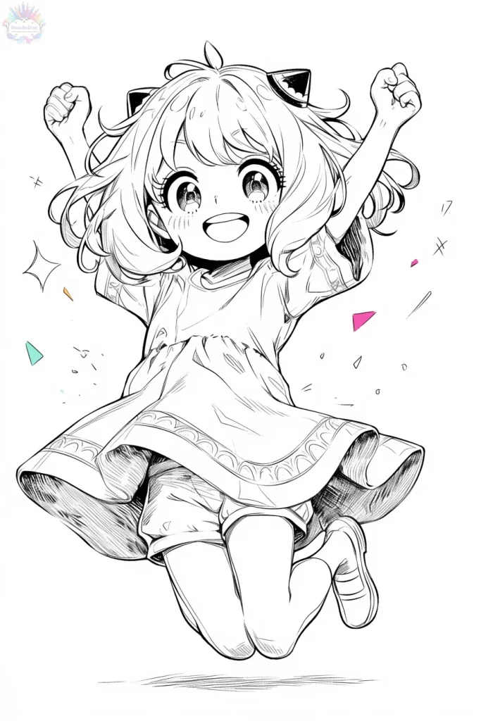 Anya Coloring Pages