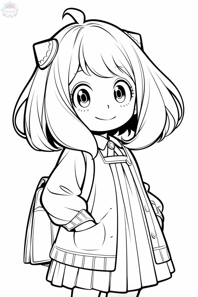Anya Coloring Pages