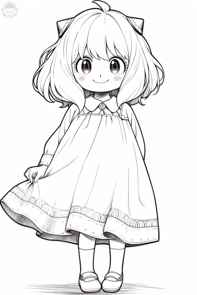 Anya Coloring Pages