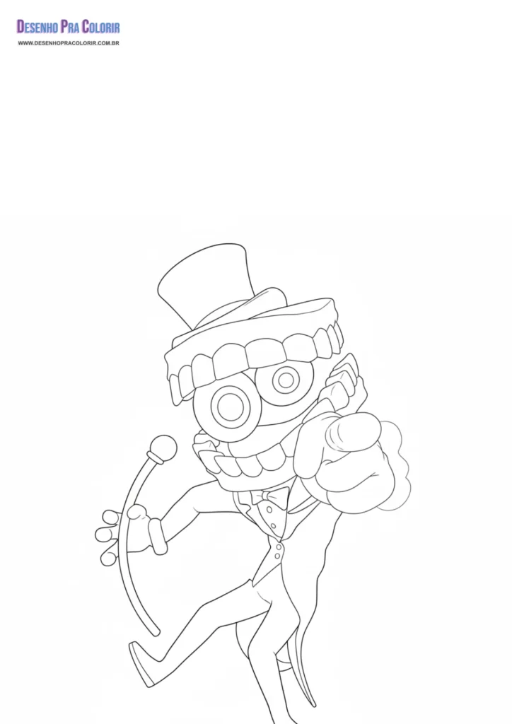 Digital Circus Para Colorir
