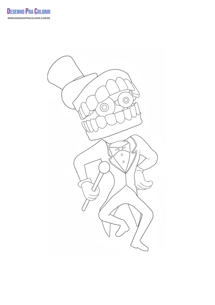 Digital Circus Para Colorir