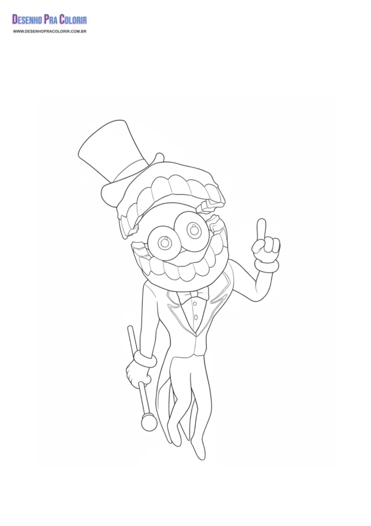 Digital Circus Para Colorir