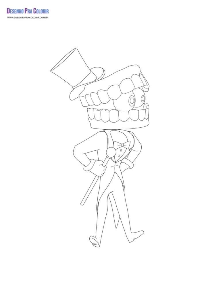 Digital Circus Para Colorir