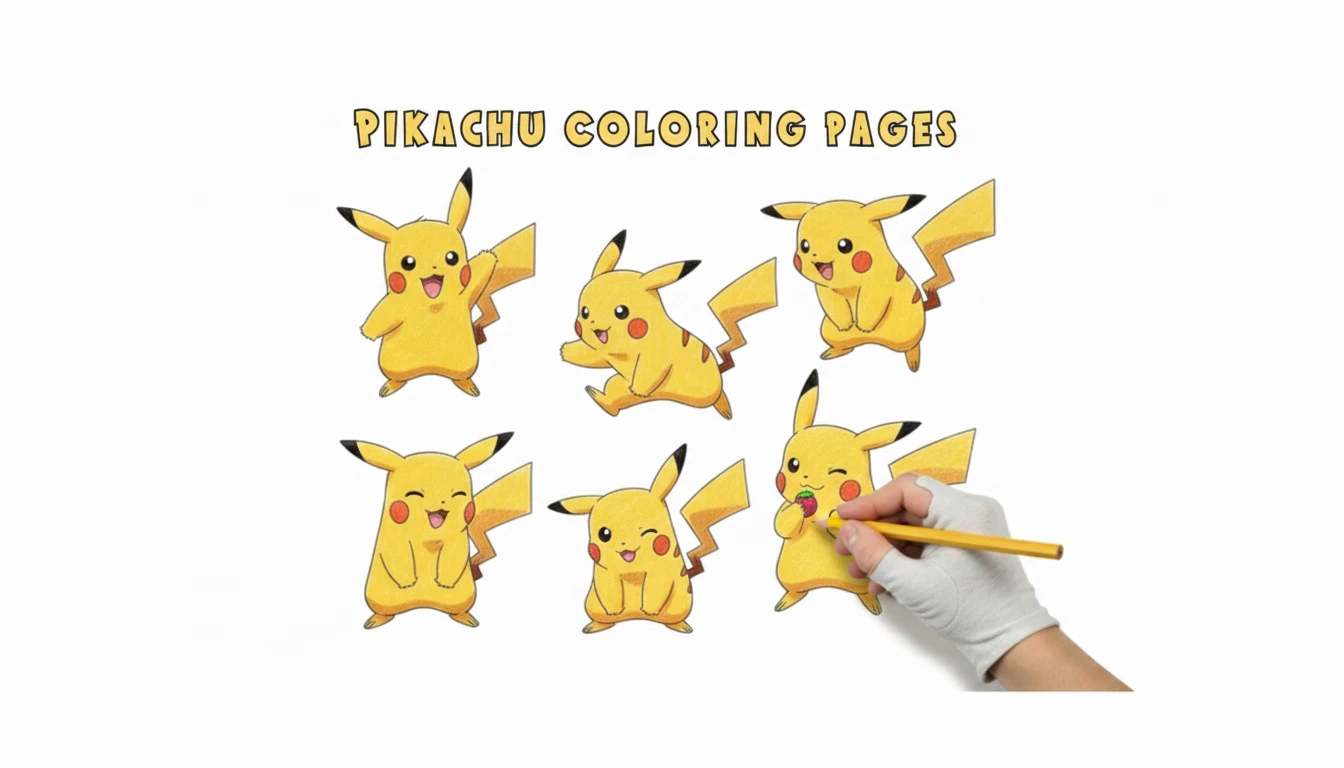 Pikachu Coloring Pages