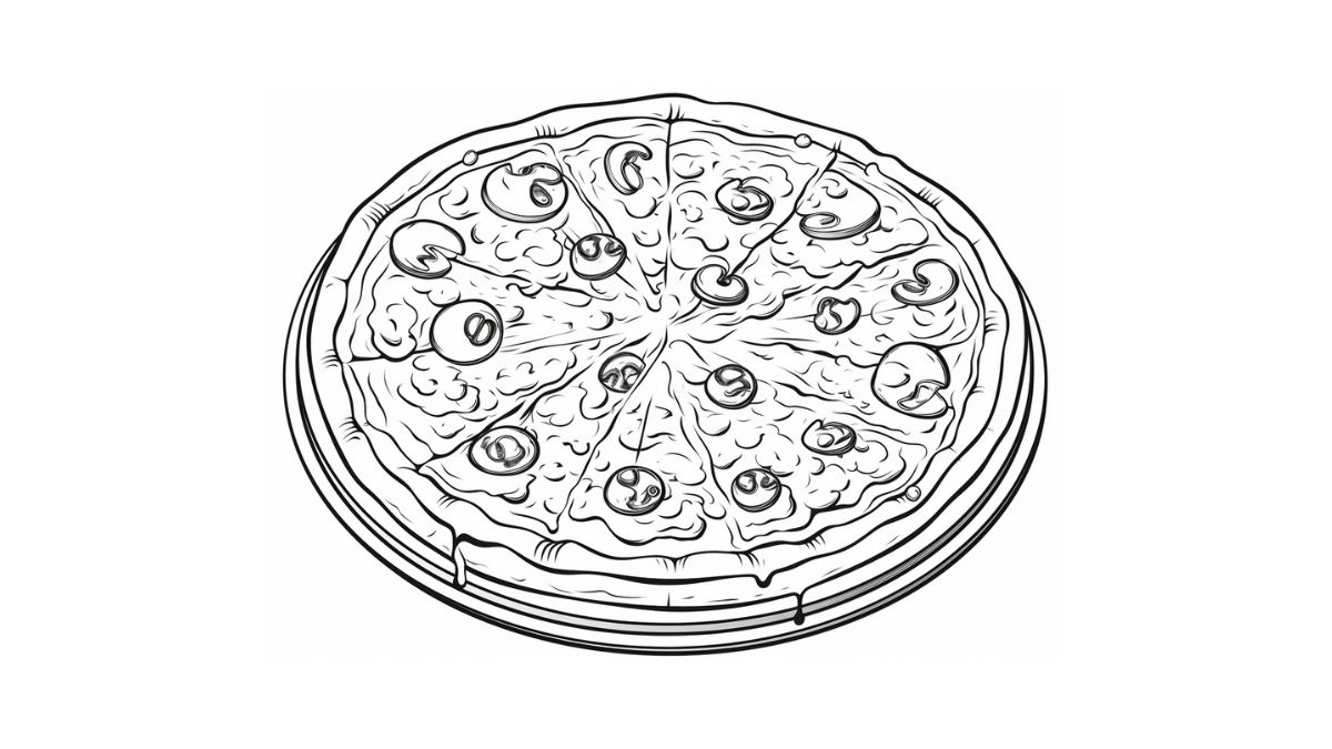 Pizza Coloring Pages