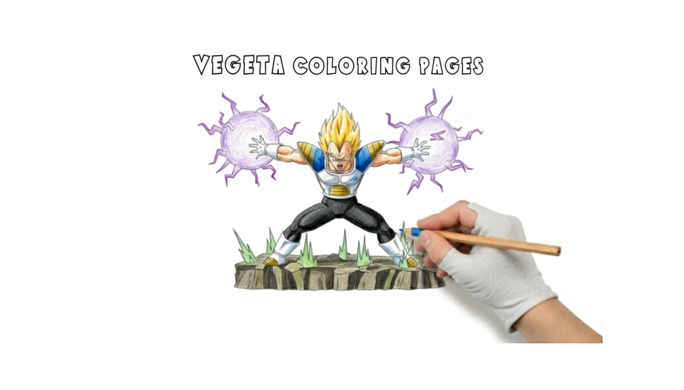 Vegeta Coloring Pages