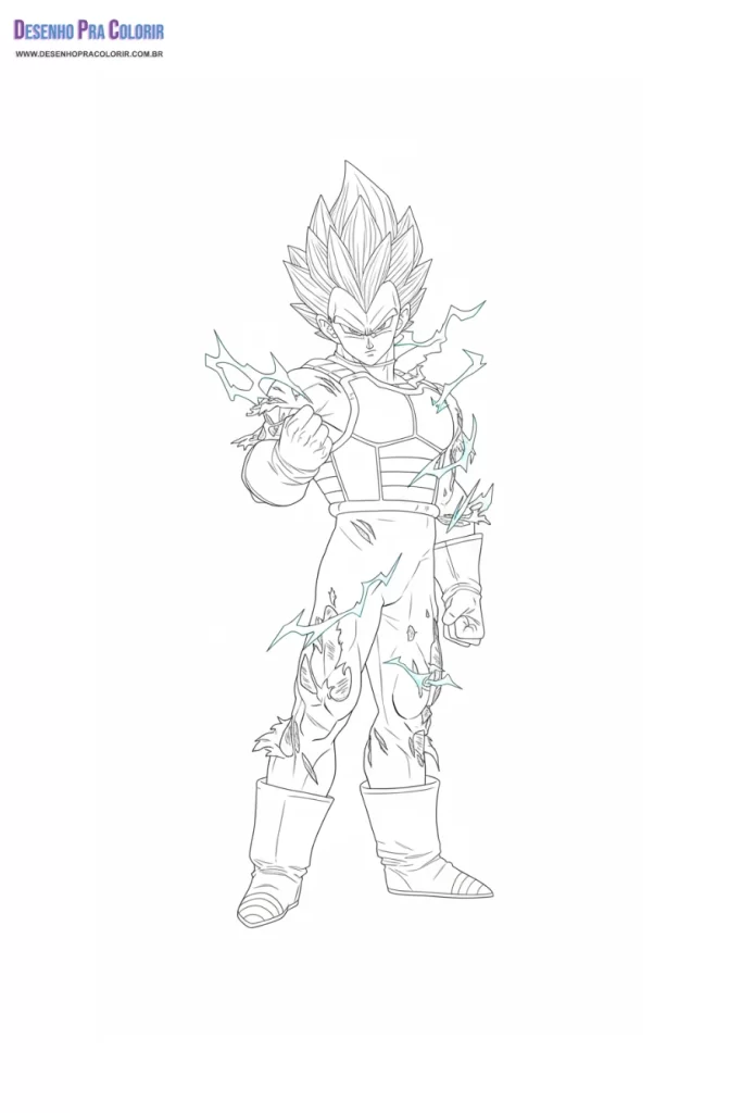 Vegeta Coloring Pages