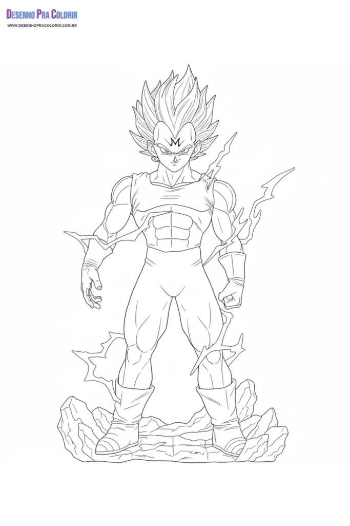 Vegeta Coloring Pages