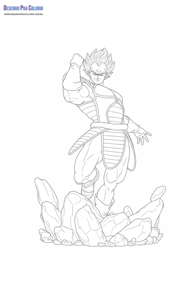 Vegeta Coloring Pages