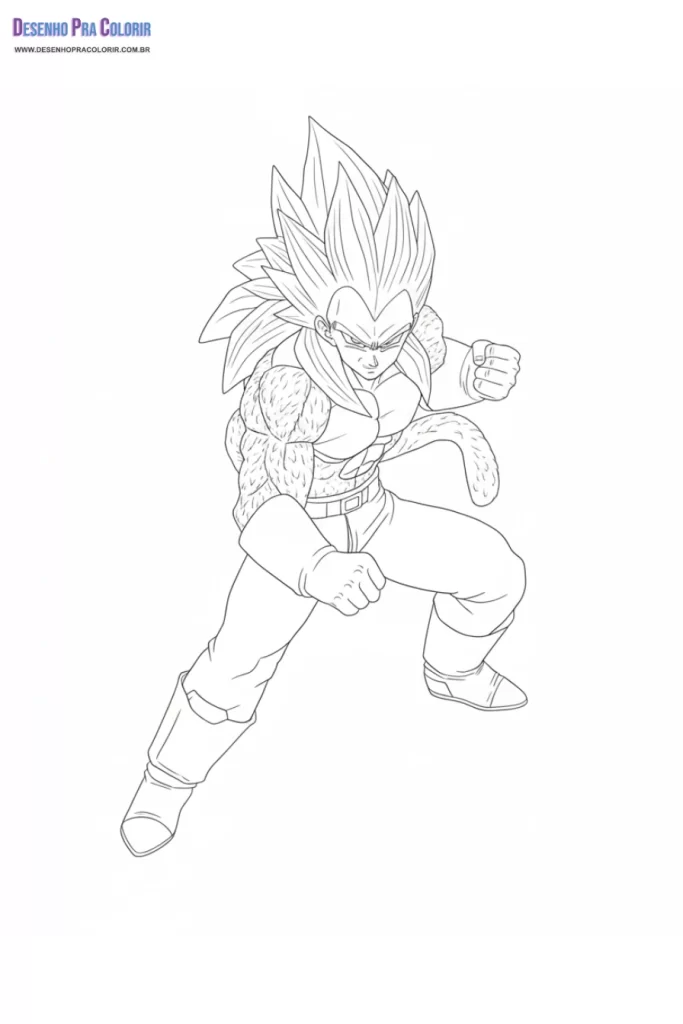 Vegeta Coloring Pages