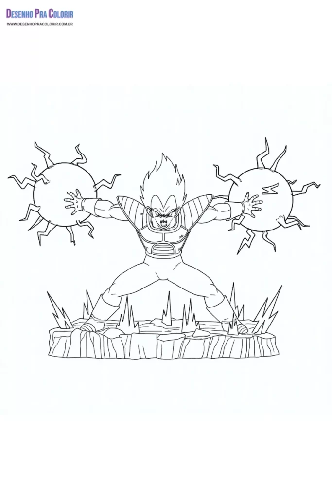 Vegeta Para Colorear